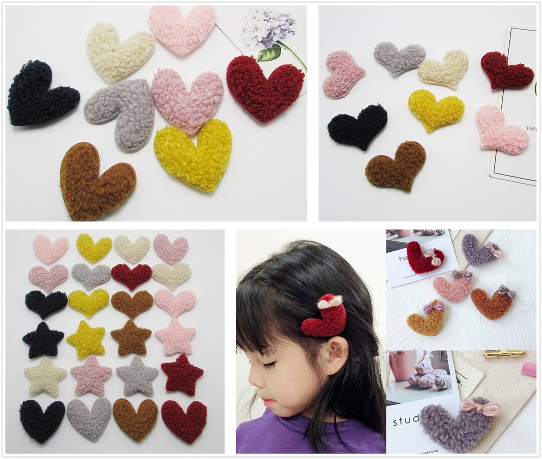 Star Padded Appliques for Children Headwear Hair Clip Accessories and ...