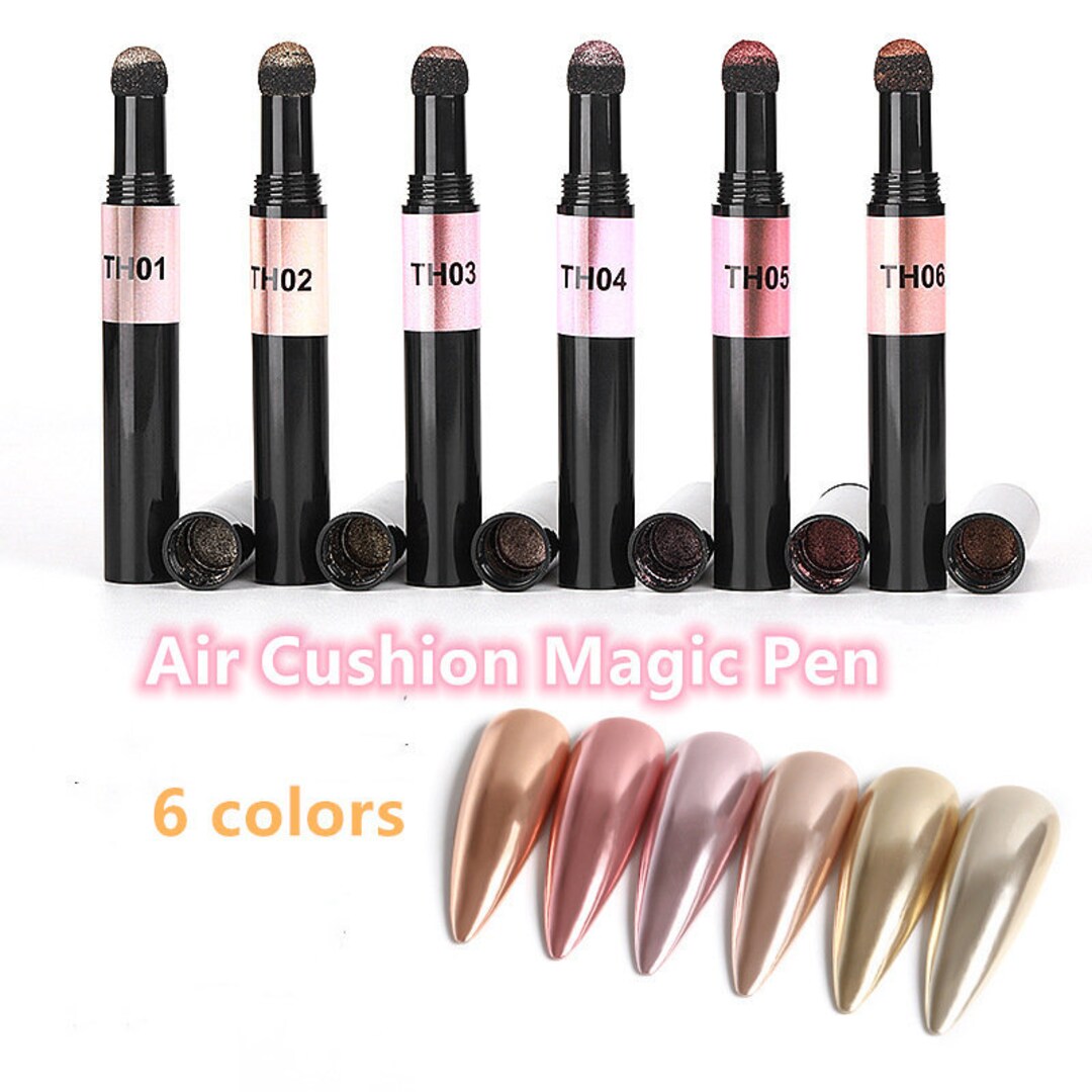 Manicure Air Cushion Magic Pen Magic Mirror Powder Mirror Effect Nail ...