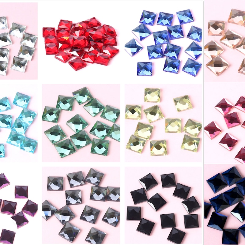 Square Flat Back - Etsy