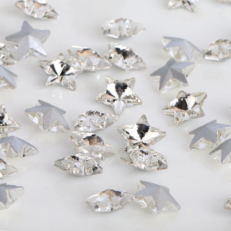 6mm/8mm/10mm Pointed Back Rhinestonesstar Rhinestonesdiy - Etsy