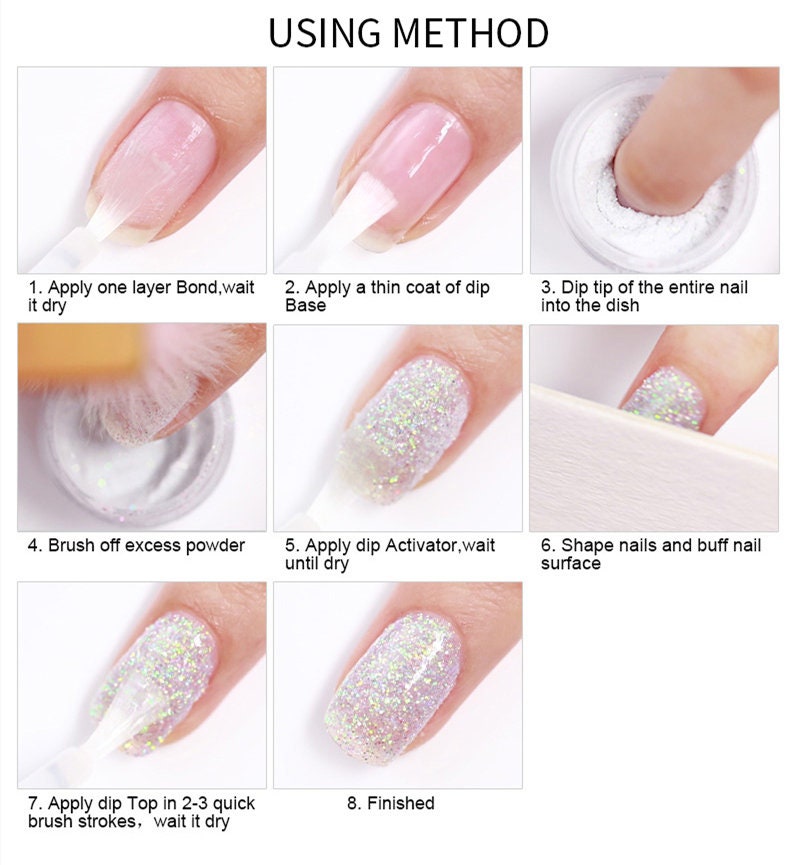 12 colors Thermal Dip Nail Powder Set Temperature Change | Etsy