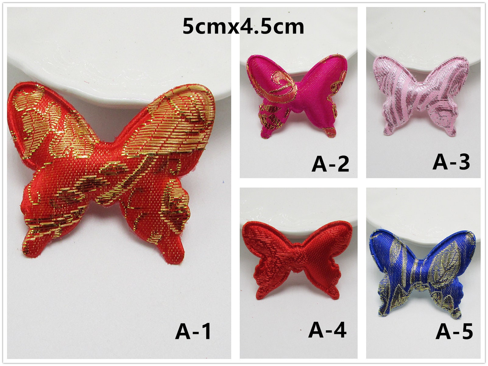 10 pcs Embroidered Bow Padded Appliques for Children | Etsy