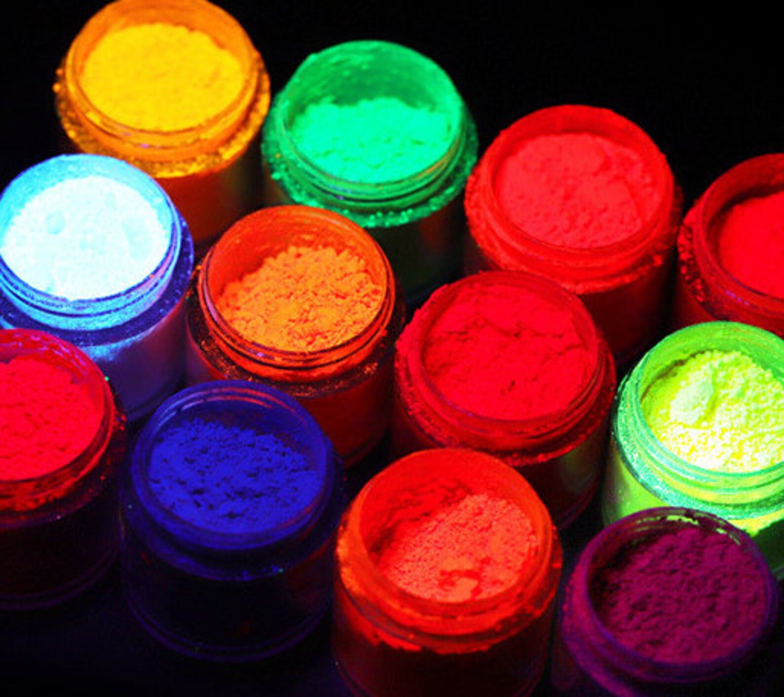 Free Shipping 12 Box a Set Neon Phosphor Powder Luminous Nail | Etsy