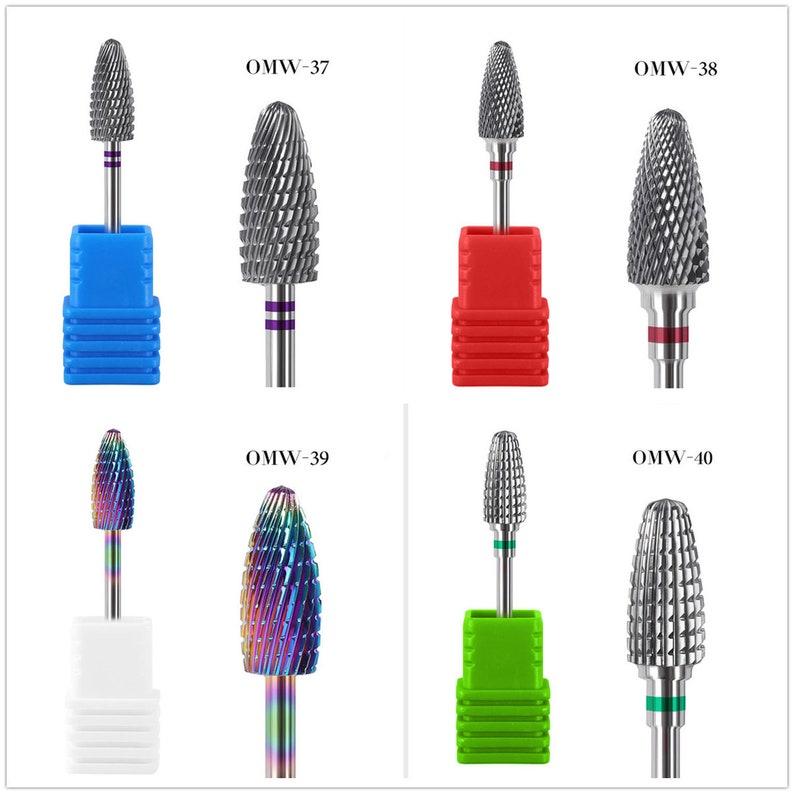 1 PCS Nail Cone Tip Tungsten Steel Drill Bits Electric Cuticle | Etsy