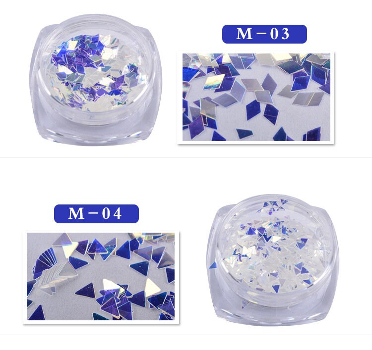 12 Styles Sequins Decorationsblue Light Sequins Diy Deco - Etsy