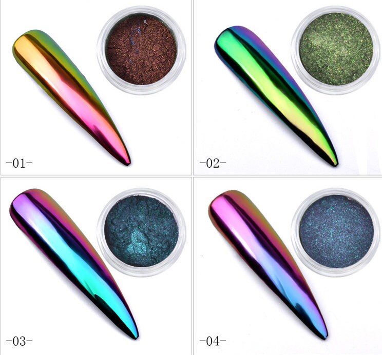 Mirrored Shimmer Glitternail Art Powder Dustmagic Mirror - Etsy