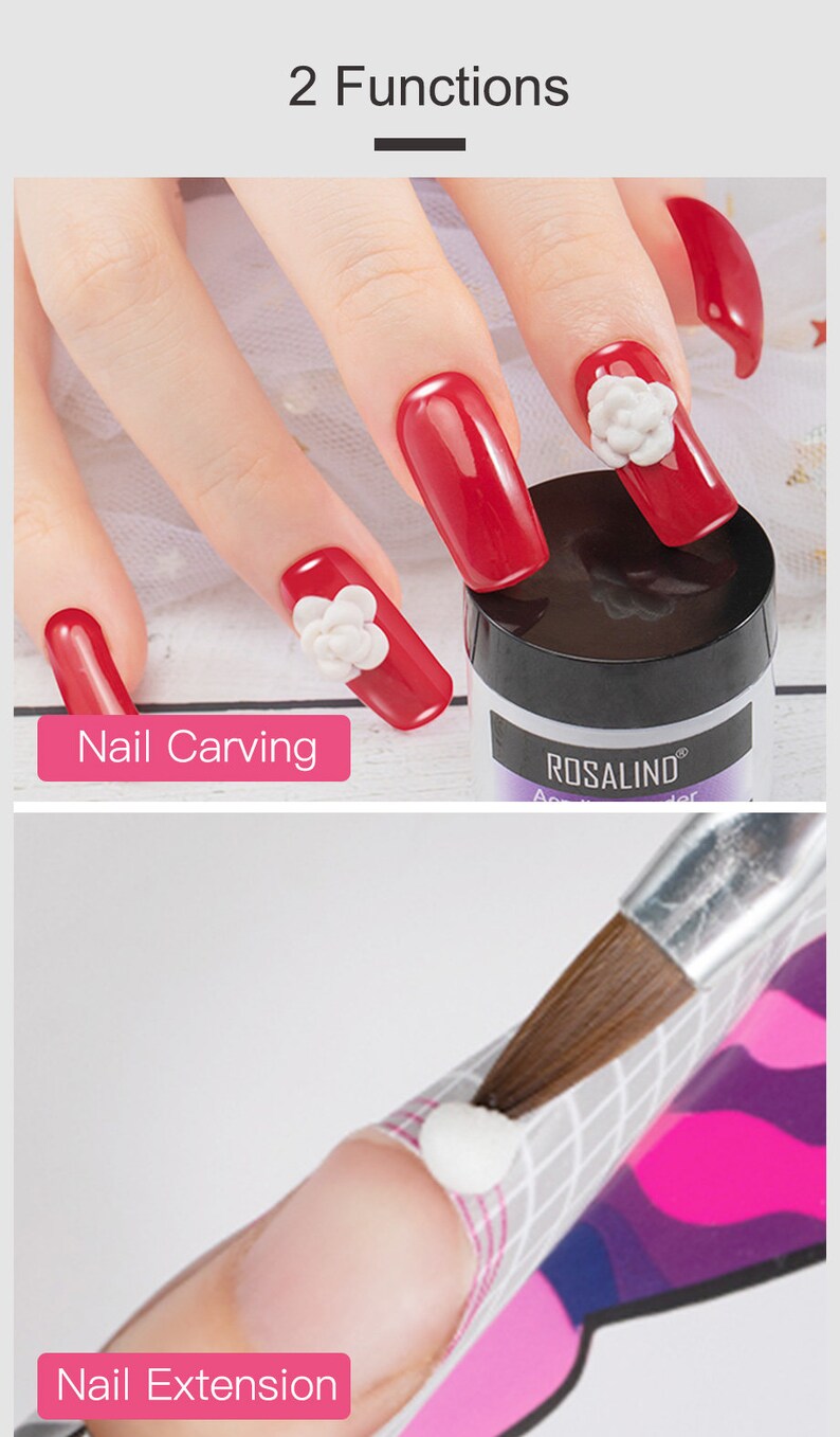 Un conjunto de polvo acrílico de poli gel para esmalte de - Etsy México