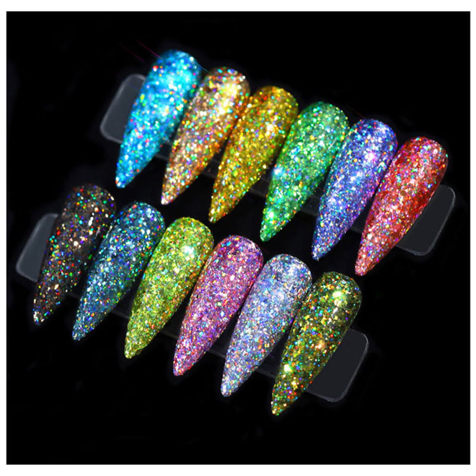 Nail Art Powder Dust Shimmer Decorationassorted Holigraphic - Etsy
