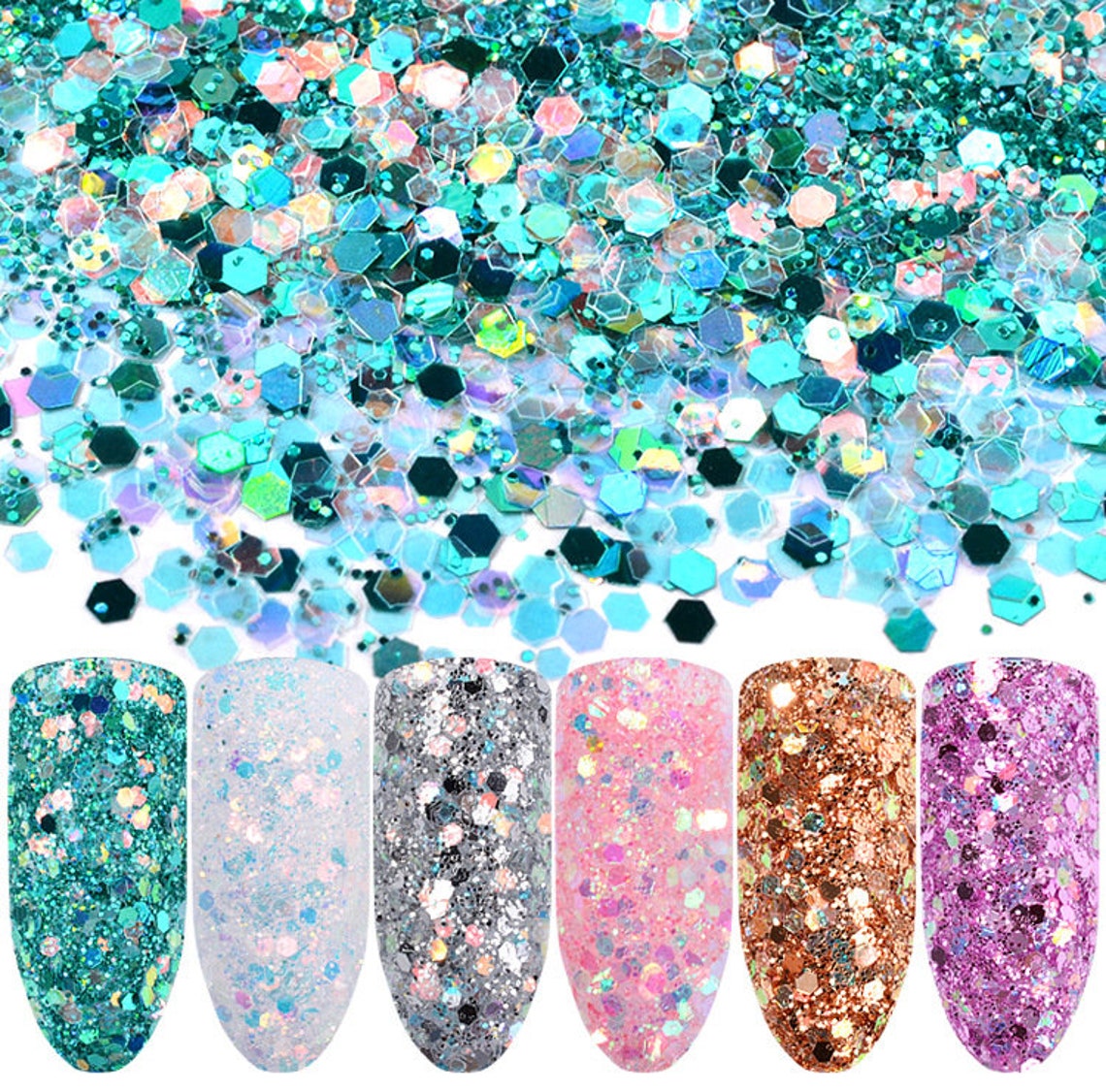 Set of Mixed Sequins Decorationsdiy Deco Blingirregular - Etsy