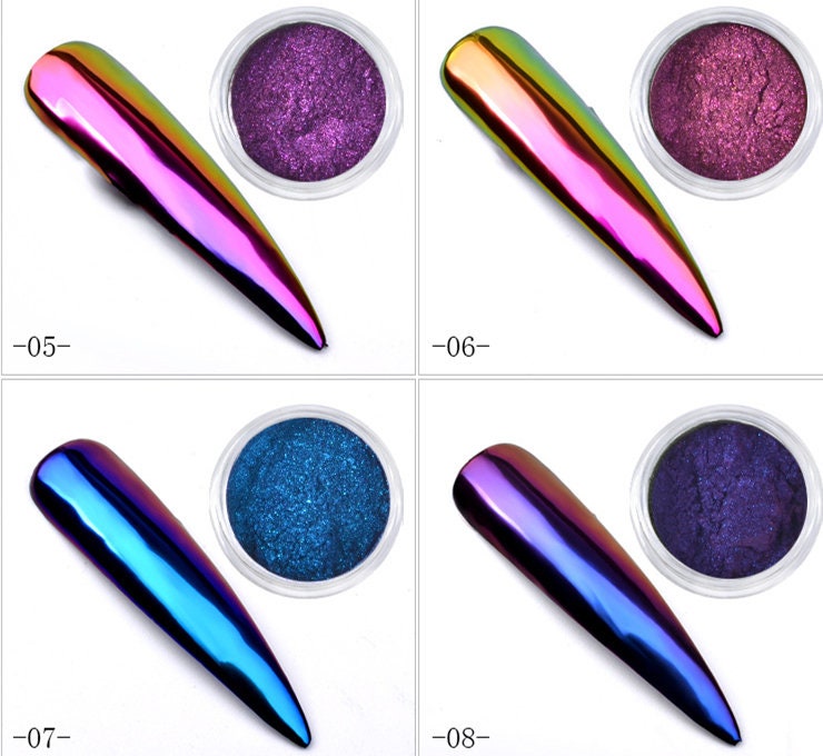 Mirrored Shimmer Glitternail Art Powder Dustmagic Mirror - Etsy