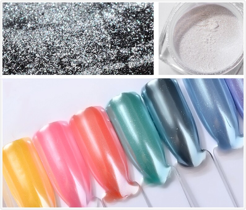Pearl Shell Powdermirrored Nail Art Powder Dustmirror Powder - Etsy