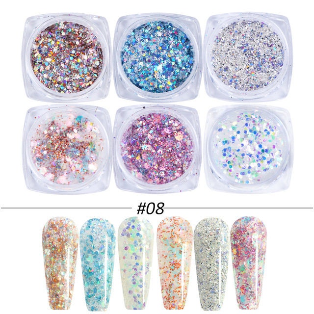 Nail Art Powder Dust Shimmer Decorationshiny Nail Glitter - Etsy