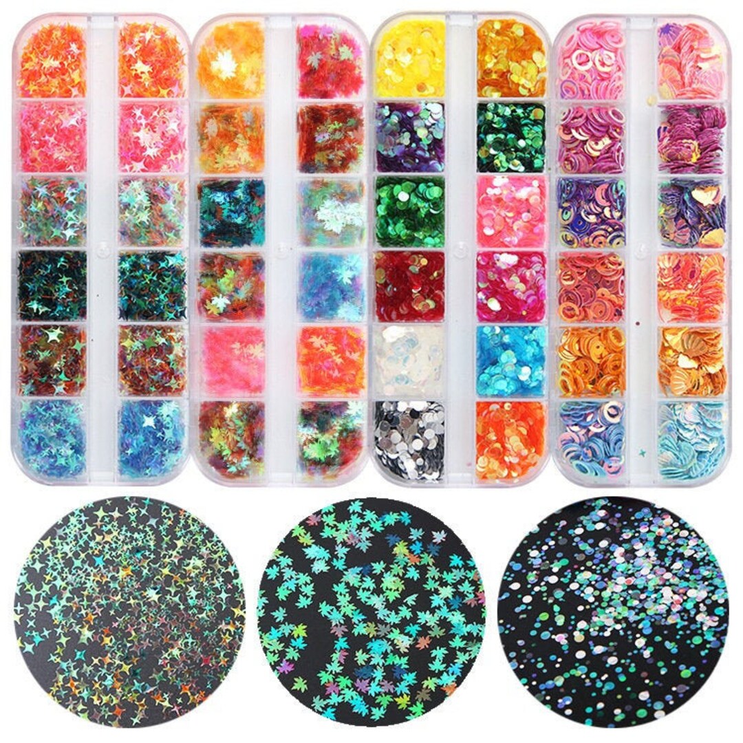 A Set of Nail Studs Metal Decoration,sequins Nail Supply Metallic Studs ...