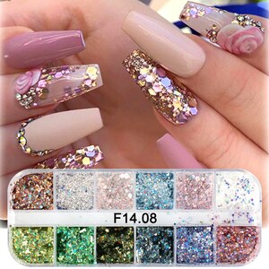 Nail Art Powder Dust Shimmer Decoration,shiny Nail Glitter,shimmer ...