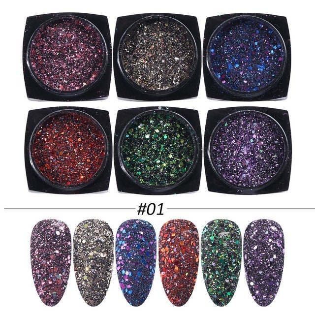 Nail Art Powder Dust Shimmer Decorationshiny Nail - Etsy