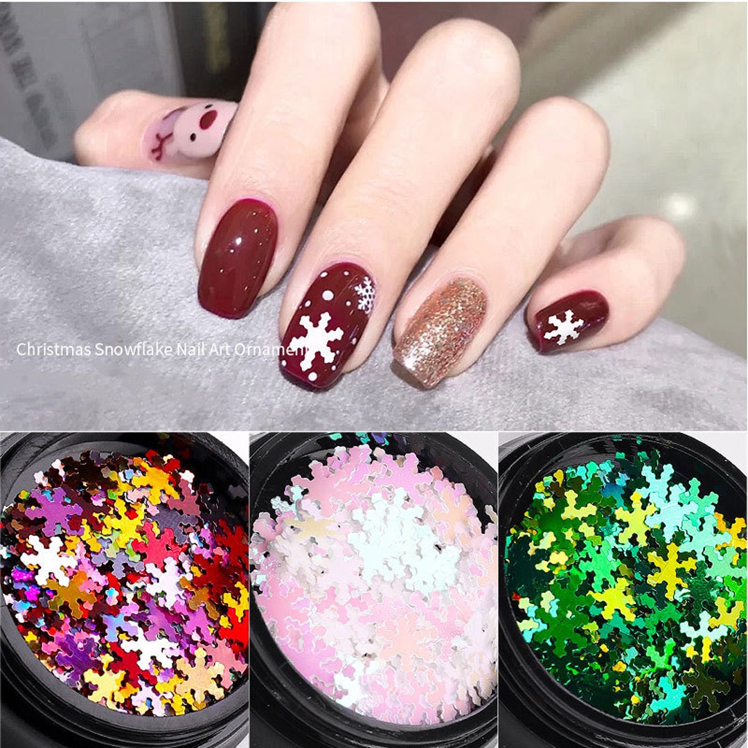 6 Box a Set Nail Art Powder Dust Shimmer Decorationshiny Nail - Etsy