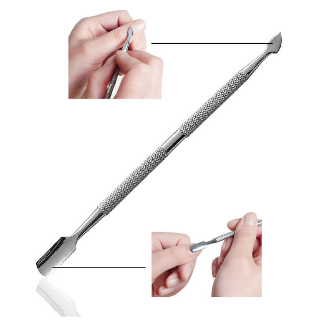 4 Style Stainless Steel Cuticle Remover Double Head Pusher - Etsy