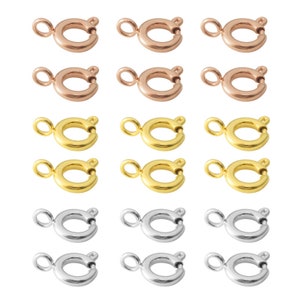 5 Pcs Stainless Steel Spring Ring Clasp for Jewelry Making - Etsy