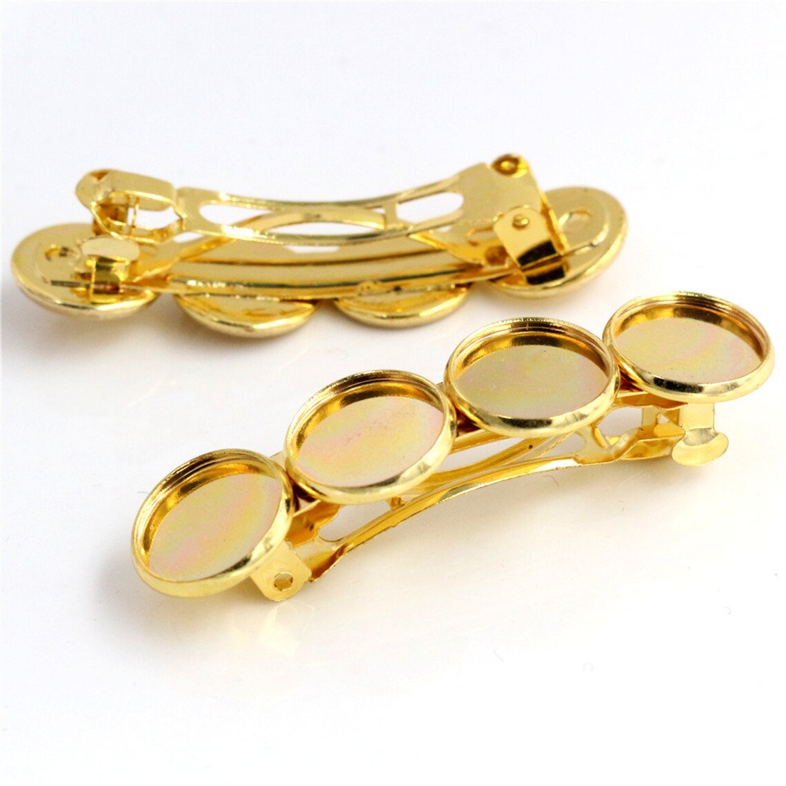 5 Pcs 50mmx14mm French Barrettes Top Metal Hair | Etsy