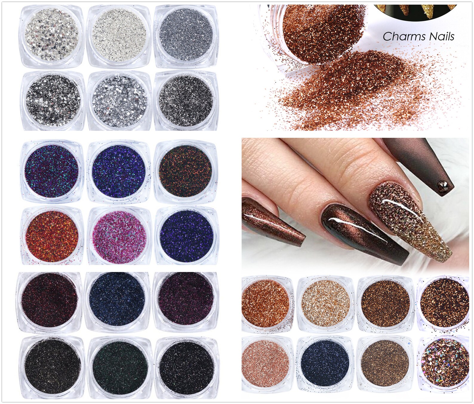 Nail Art Powder Dust Shimmer Decorationshiny Nail - Etsy