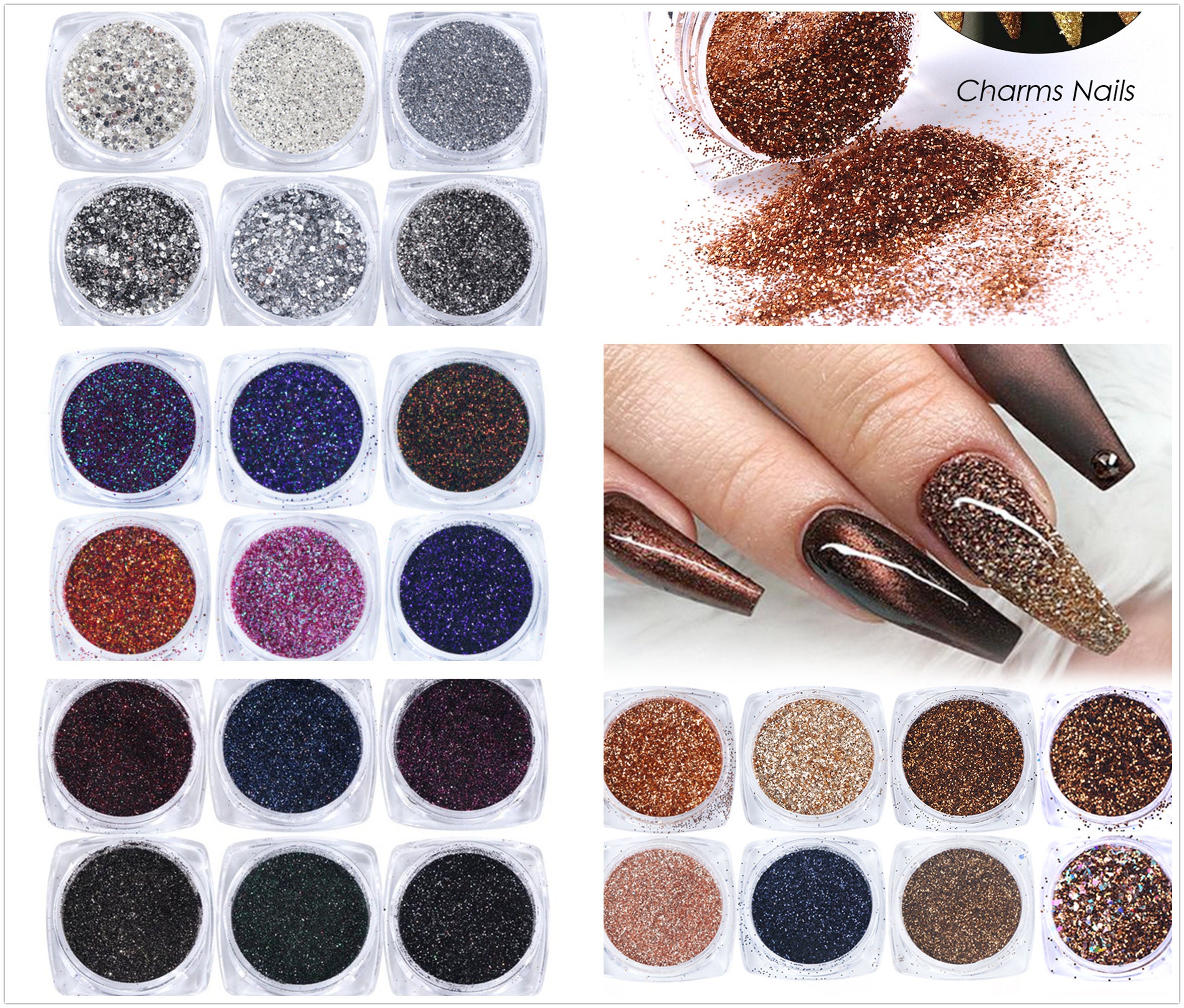 Nail Art Powder Dust Shimmer Decorationshiny Nail - Etsy