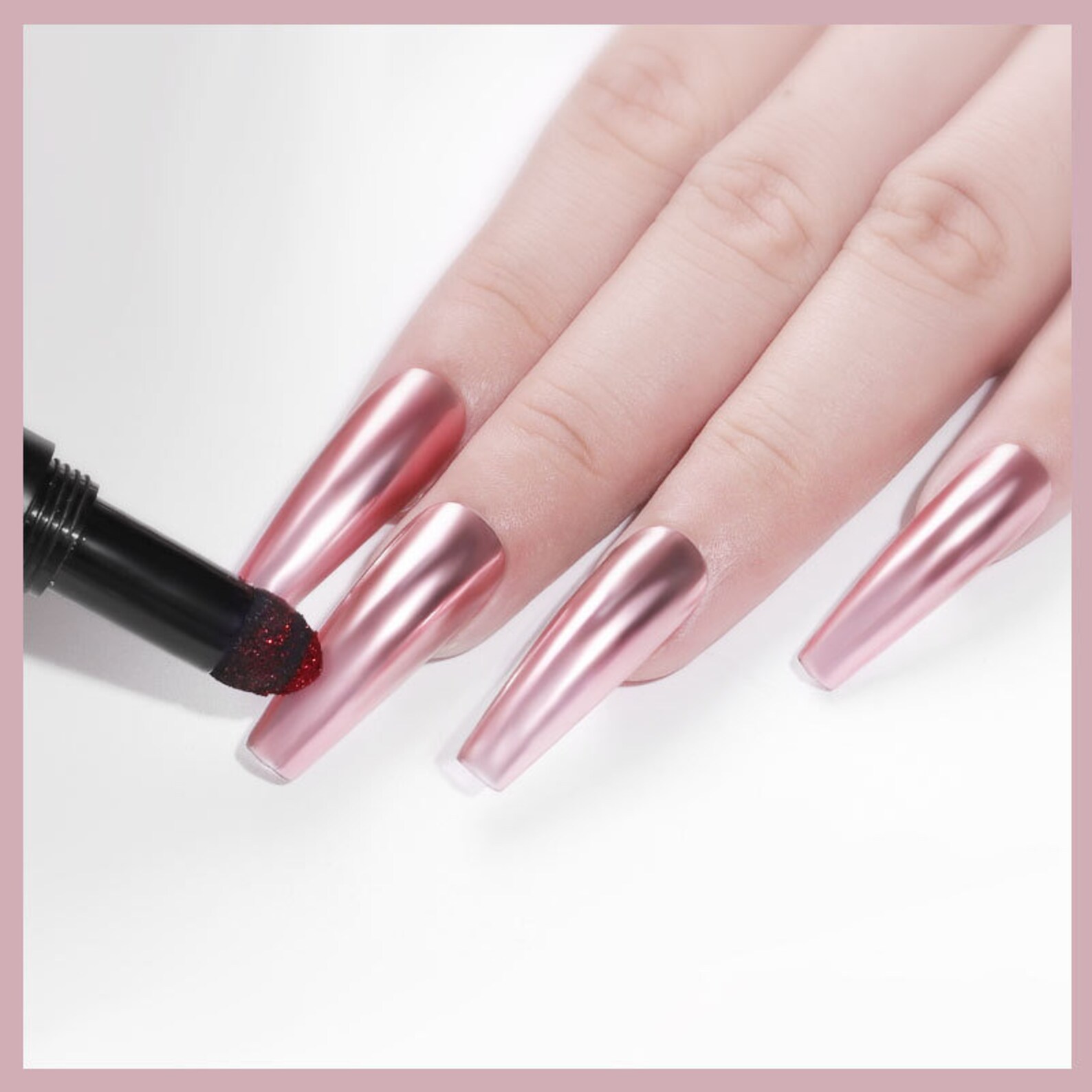 Soild Mirror Powder Pen for Nail Art Decoration DIY 3D - Etsy