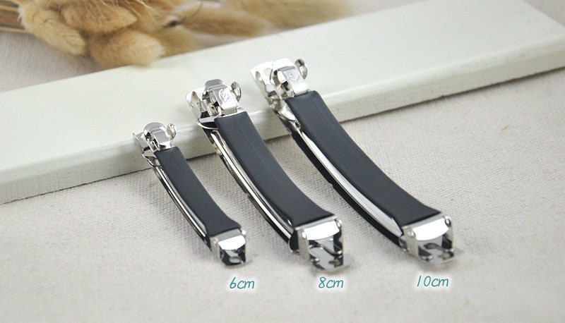 6-10cm Silver Metal Hair Clips With Rubber Rubber Hair - Etsy