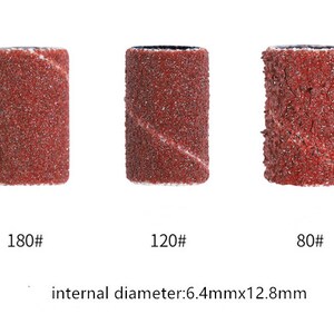 100 Pcs/pack 80 120 180 Options Nail Dedicated Sanding Ring Grinding ...