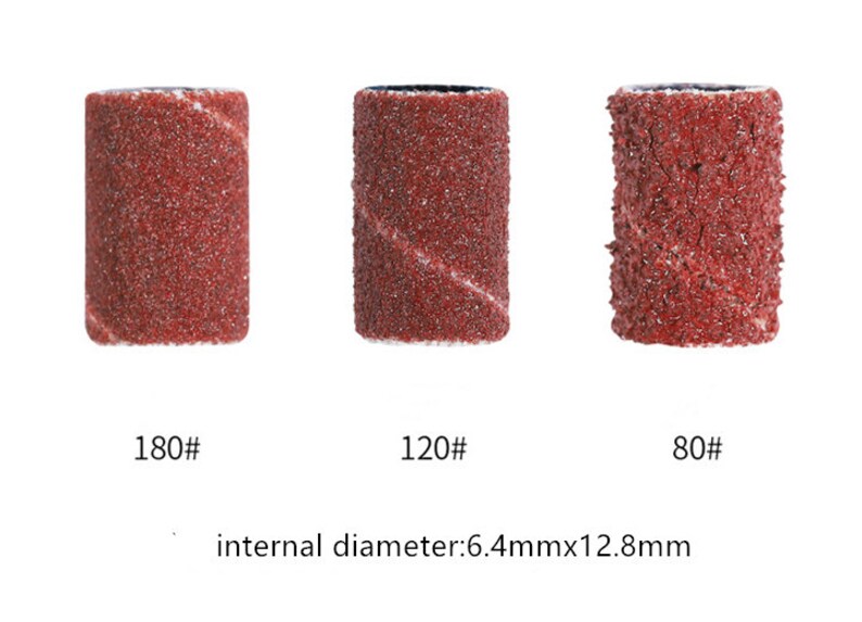 100 Pcs/pack 80 120 180 Options Nail Dedicated Sanding Ring - Etsy