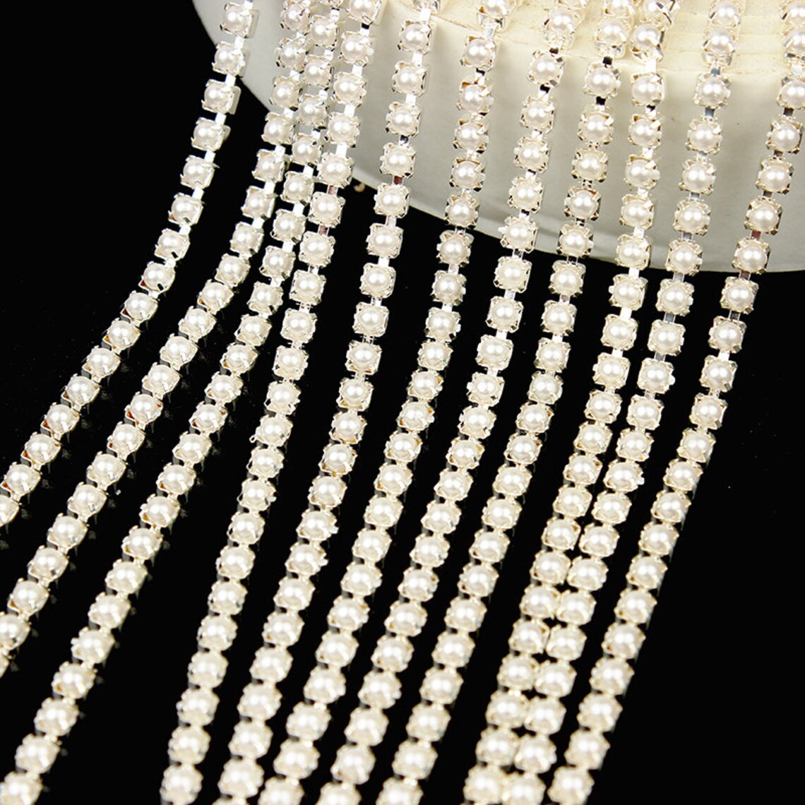 2.5mm Pearl Chain for Jewelry Making and Embellishmentfor - Etsy