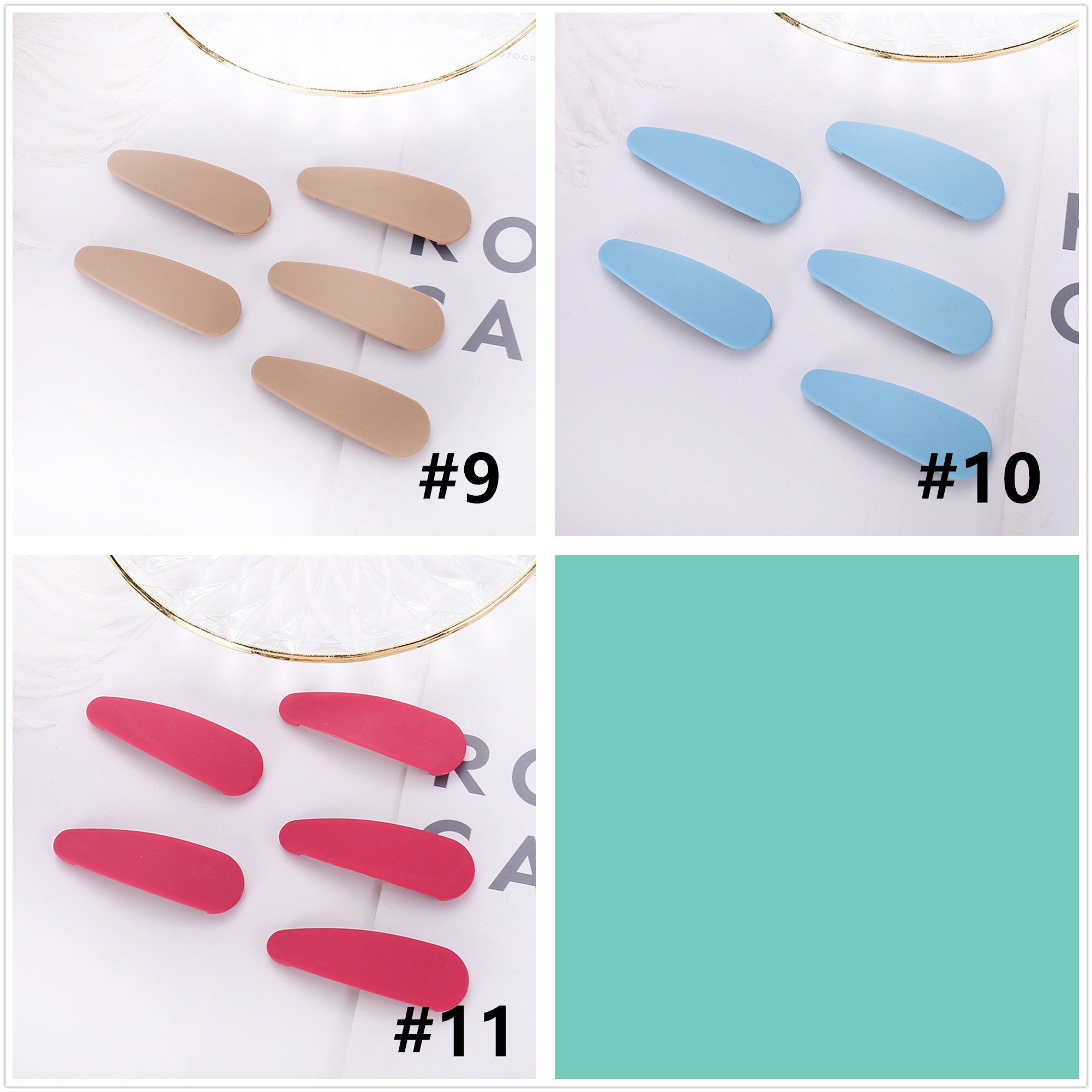 10 Pcs/20 Pcs Metal Snap Clipswater Drop BB Clipblank Baby - Etsy