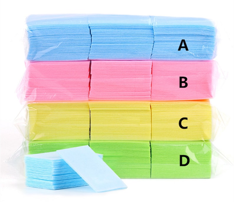 600 pcs nail cotton pads nail polish remover wipe lint free | Etsy