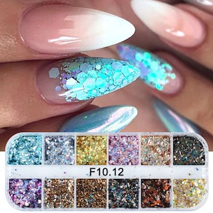 Nail Art Powder Dust Shimmer Decoration,shiny Nail Glitter,shimmer ...