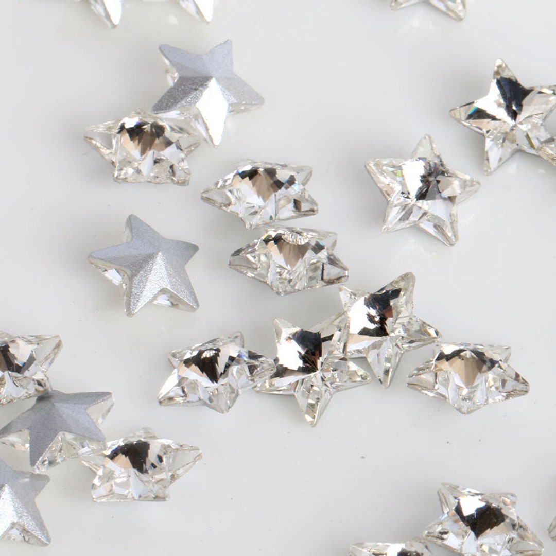 6mm/8mm/10mm Pointed Back Rhinestones,star Rhinestones,diy Deco Bling ...