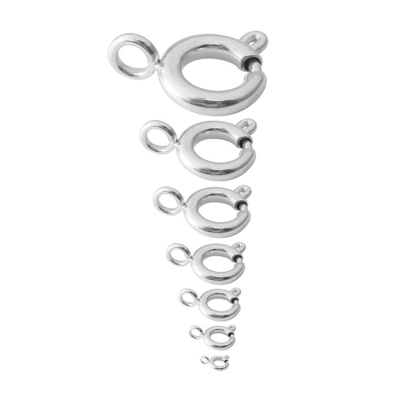 5 Pcs Stainless Steel Spring Ring Clasp for Jewelry Making - Etsy