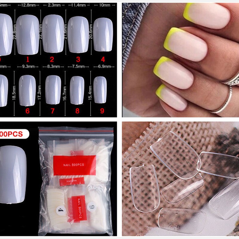 Wide False Nails - Etsy