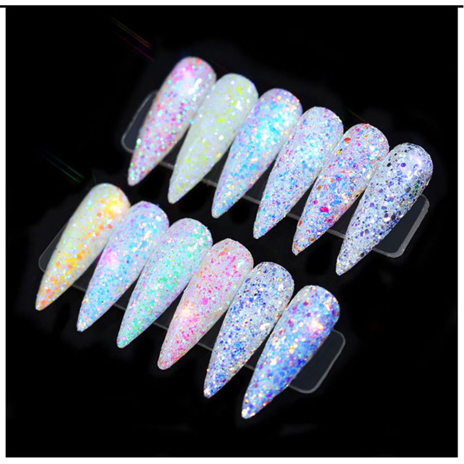 Nail Art Powder Dust Shimmer Decorationassorted Holigraphic - Etsy