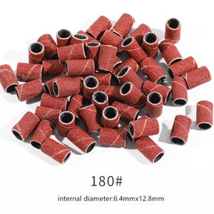 100 Pcs/pack 80 120 180 Options Nail Dedicated Sanding Ring Grinding ...