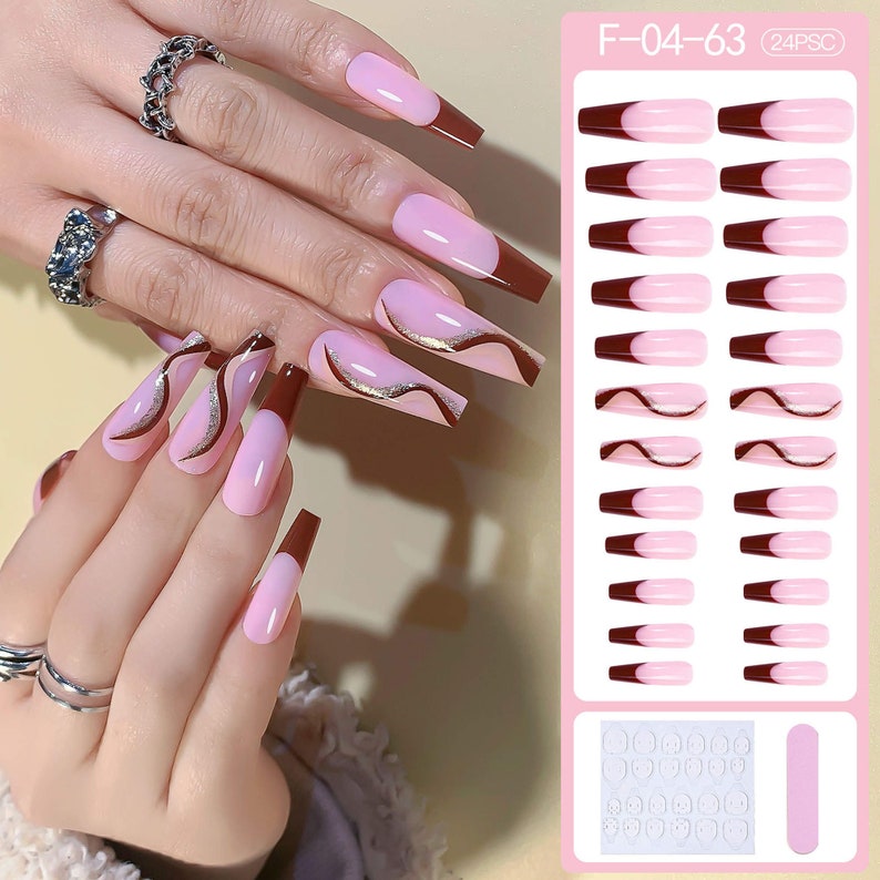 A Set of Wear False Nails6 Colors False Nailnail Enhancement - Etsy