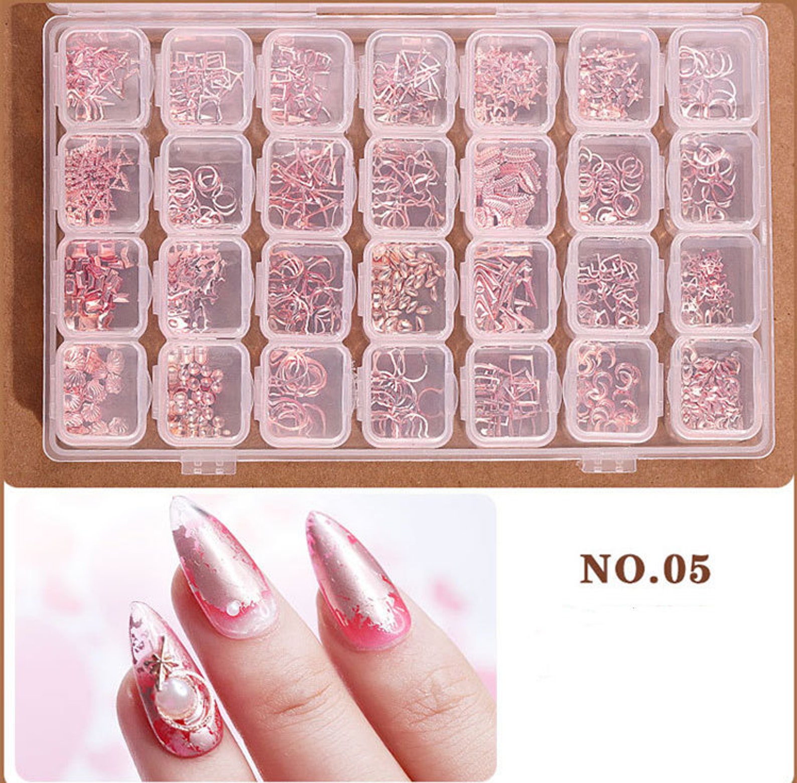 A Set of Mixed Rivet Decorationsdiy Deco Blingmetal for Nail - Etsy