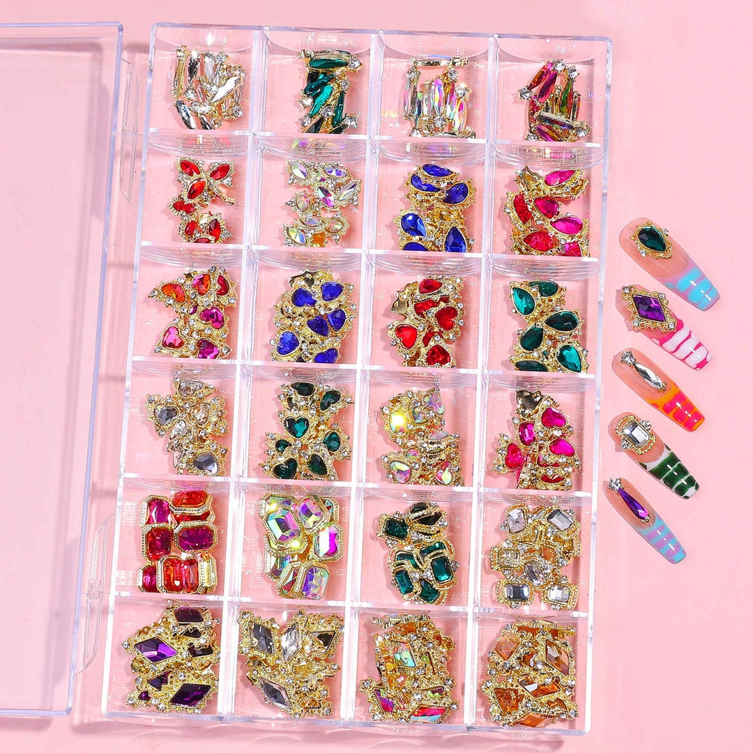 A Set of Mixed Rivet Decorations,diy Deco Bling,metal for Nail Art,nail ...