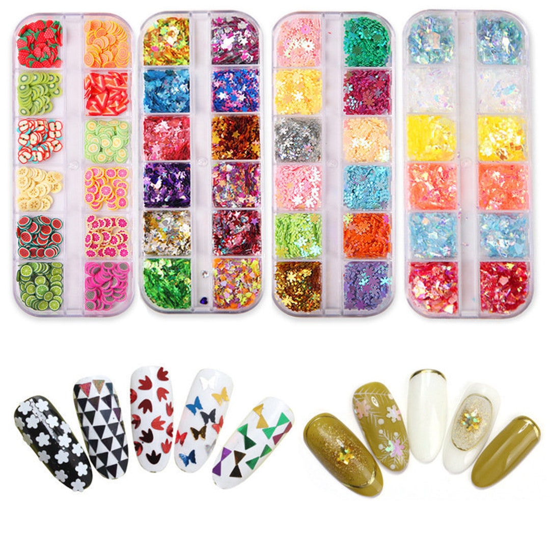 A Set of Nail Studs Metal Decoration,sequins Nail Supply Metallic Studs ...