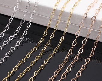 Flat Soldered Cable Chain Raw Brass Chain brass Soldered Link Chain 0. ...