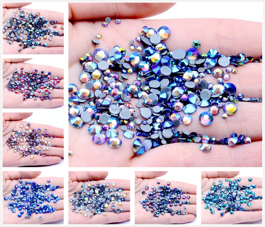 SS6/SS8/SS10/SS16/SS20/SS30 Flatback Ab Color Rhinestones,diy Deco ...