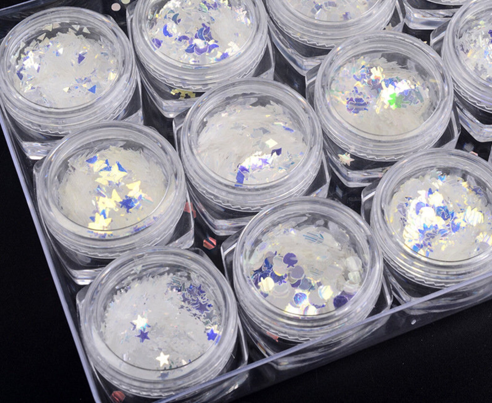 12 Styles Sequins Decorationsblue Light Sequins Diy Deco - Etsy