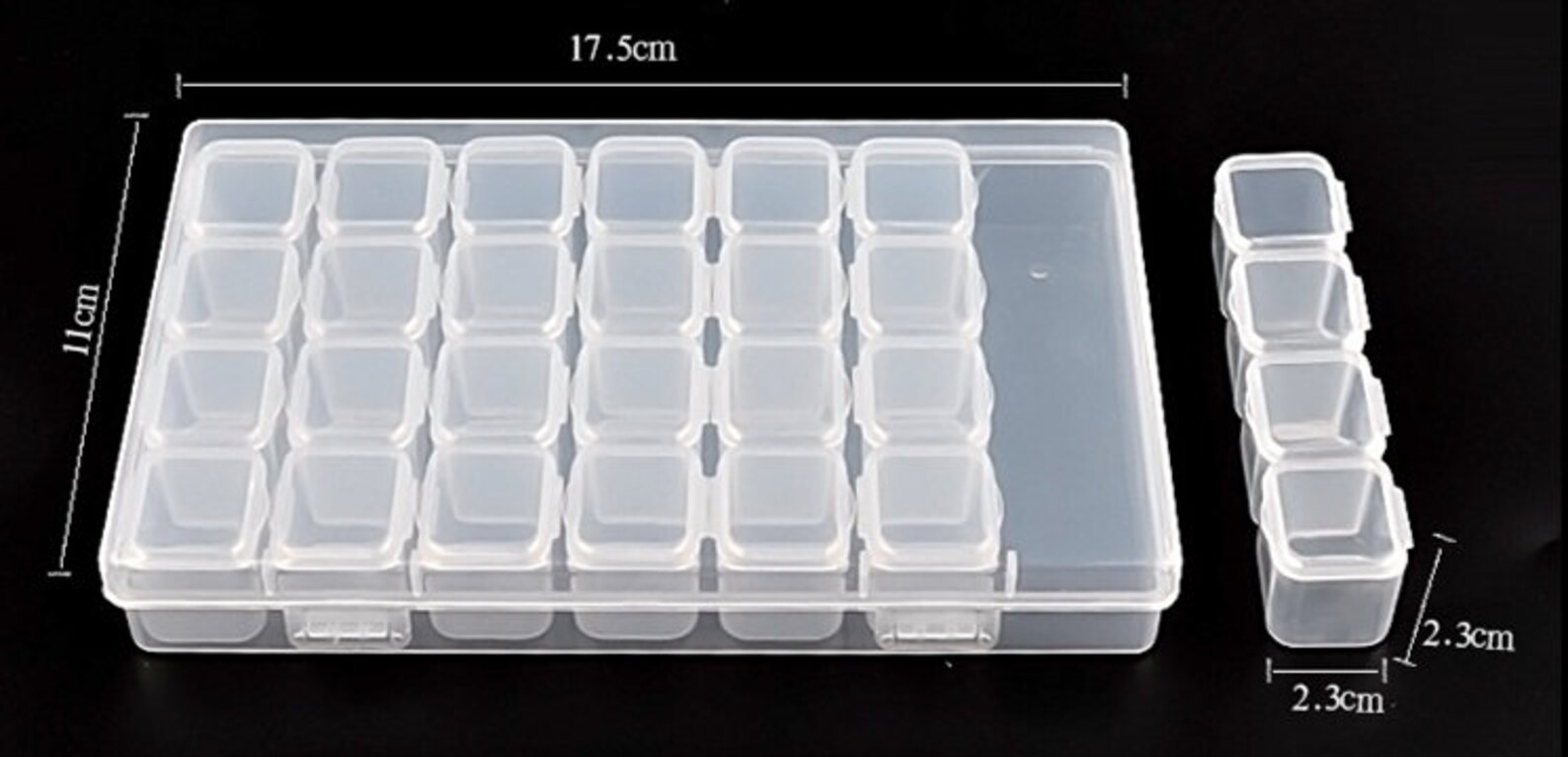 Free Shipping 28 Slots Boxes Set Organizer Storage Containers Case for ...