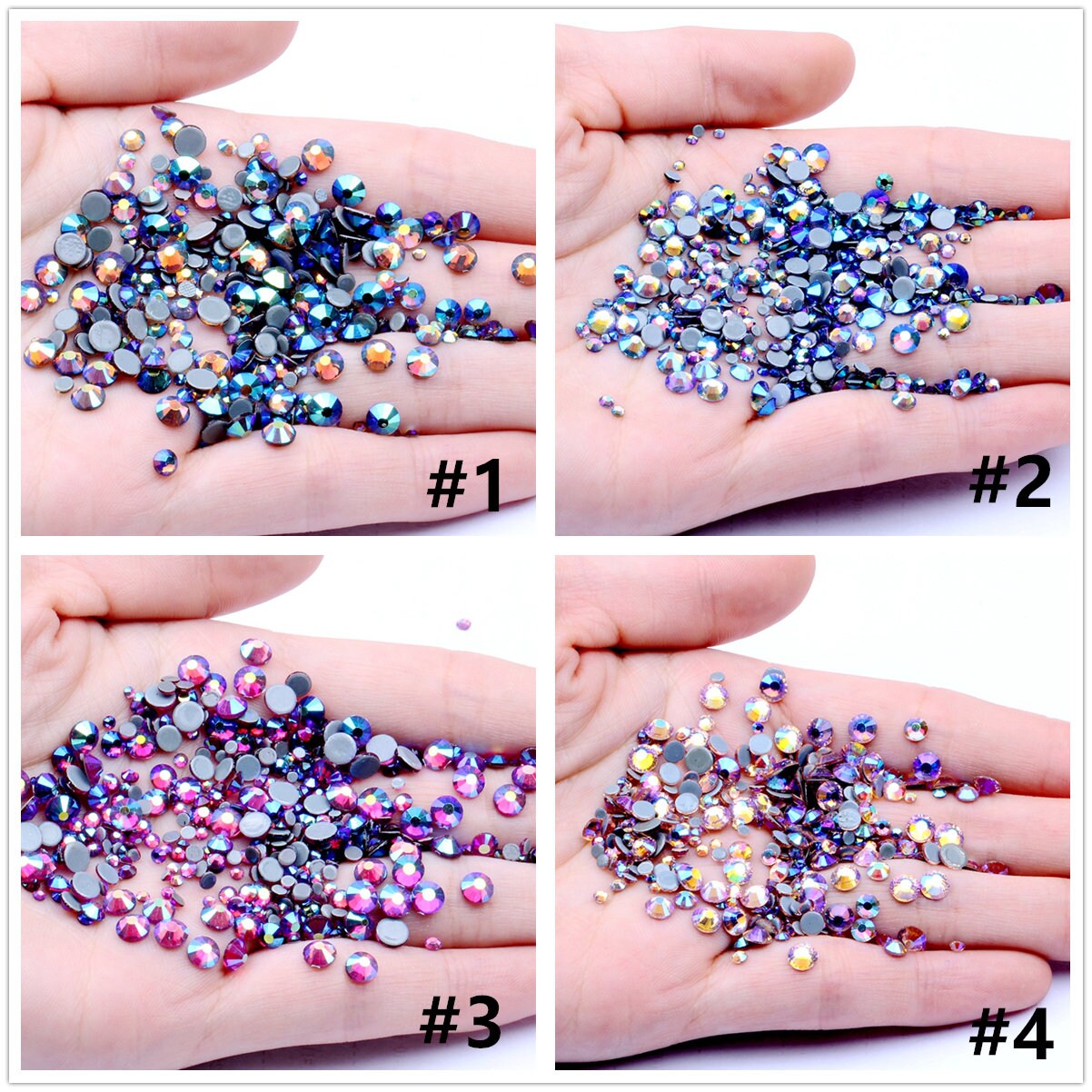 SS6/SS8/SS10/SS16/SS20/SS30 Flatback Ab Color Rhinestonesdiy - Etsy