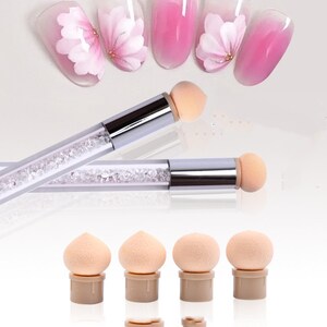 1 Pcs Double-ended Gradient Shading Pen Dotting Brush Sponge Head ...