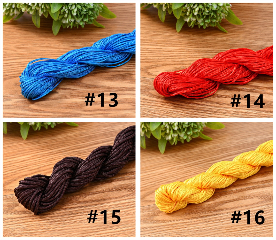 1mm Braided Cord Chinese Knot Shamballa Thin Strong Knotting | Etsy