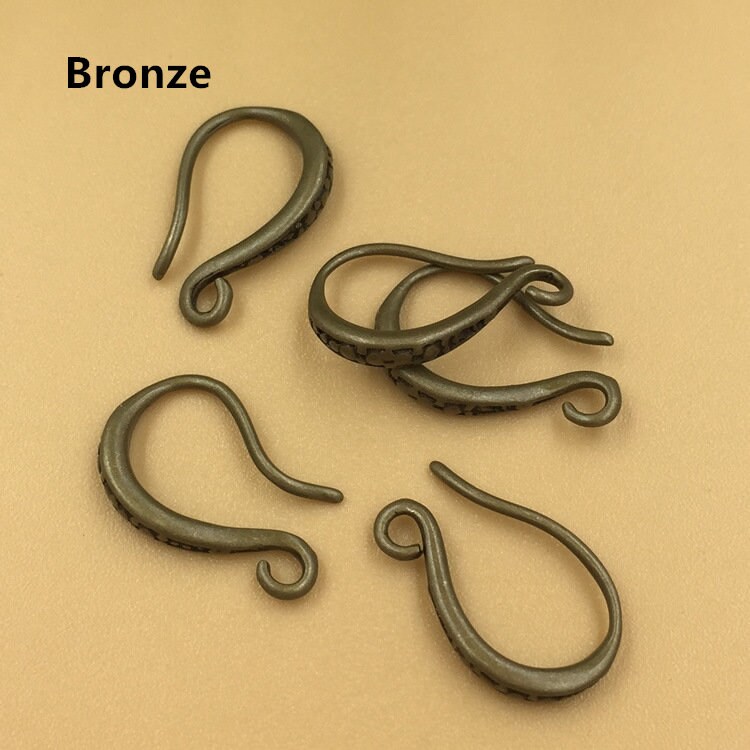 20/50 Pcs Brass Ear Hooks Earrings Clasps Findings Earring - Etsy
